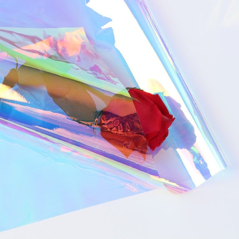 Celofán Iridiscente para envolver flores.