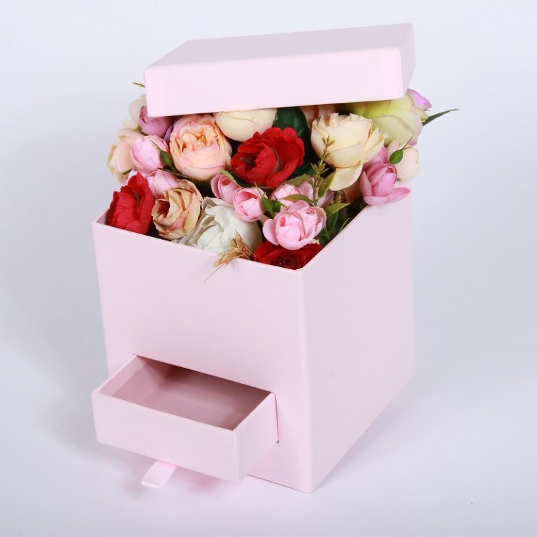 CAJA PARA FLORES CON CAJONERA