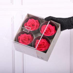 FLORES ETERNAS CAJA CON 4 ROSAS ETERNAS
