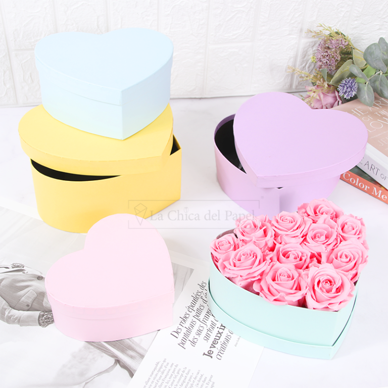 SET DE 3 CAJAS EN FORMA DE CORAZÓN